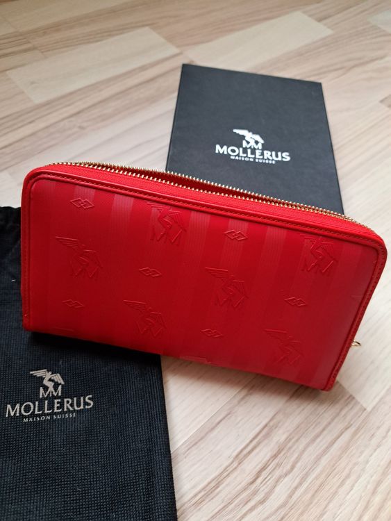 NEUES MOLLERUS " CLARIDEN" cherry red/gold (Neu und originalverpackt ...