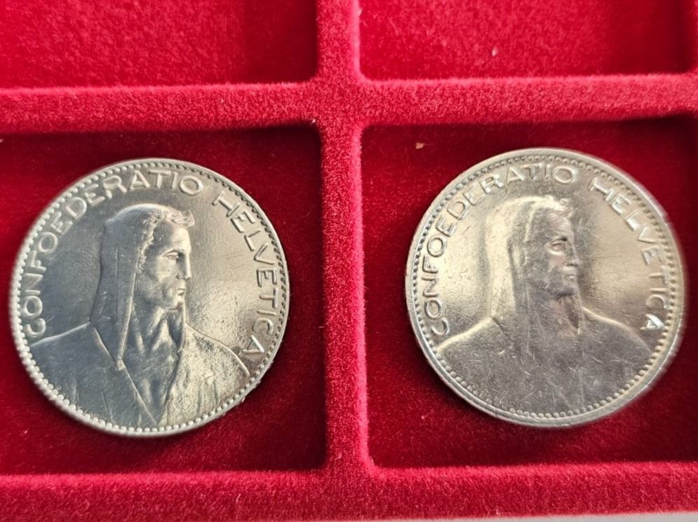 5 Franken 1922 & 1923 Silber (Gebraucht) in Unterterzen für CHF 130 – mit Lieferung auf Ricardo ...
