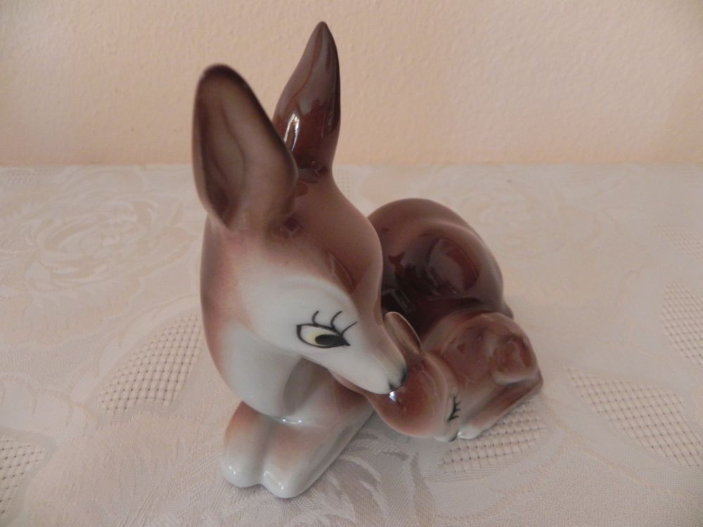 Vintage Porzellanfigur Reh mit Rehkitz Gräfenthal (Gebraucht) in Minusio für CHF 21 – mit ...