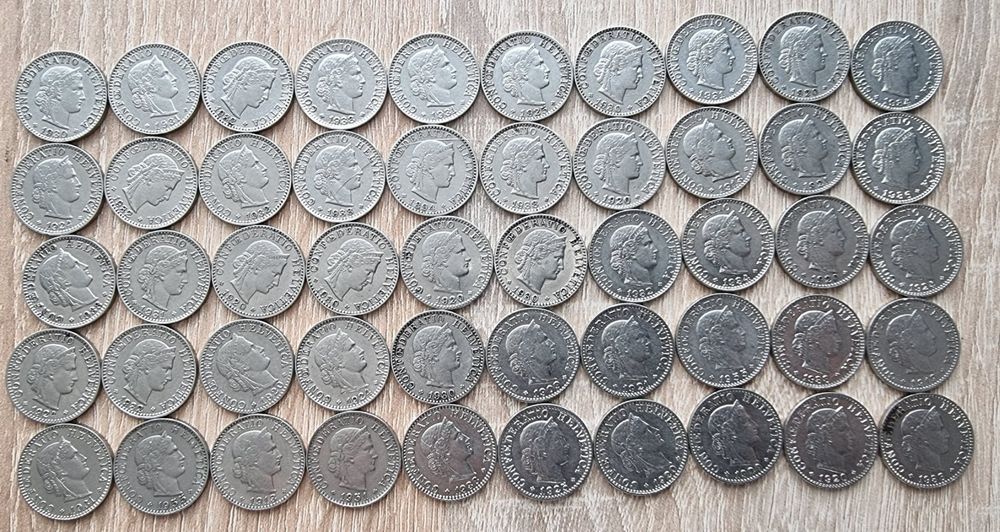Lot 20 Rappen 50 Stk 1894 - 1955 | Kaufen auf Ricardo