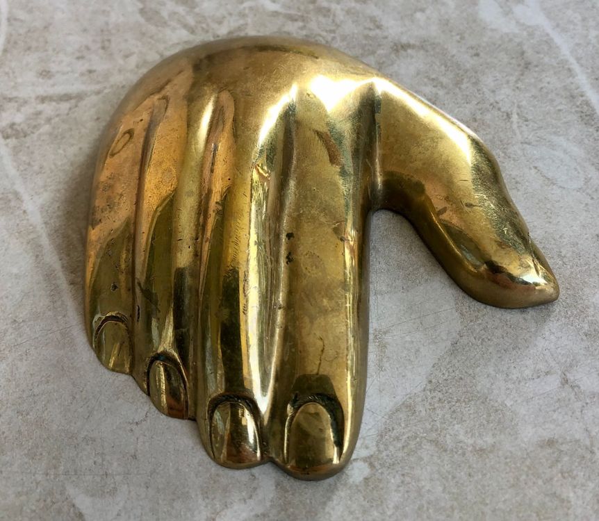 Hand aus Messing! | Kaufen auf Ricardo