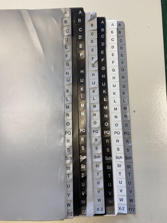 Register für Ordner A bis Z 6 Stk | Kaufen auf Ricardo