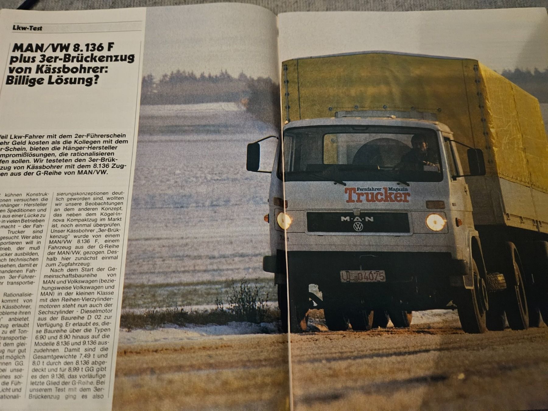 Trucker 2/81 MAN 8.136 FAUN SLT 50/2 Elefant Peugeot 305 xb (Gebraucht ...