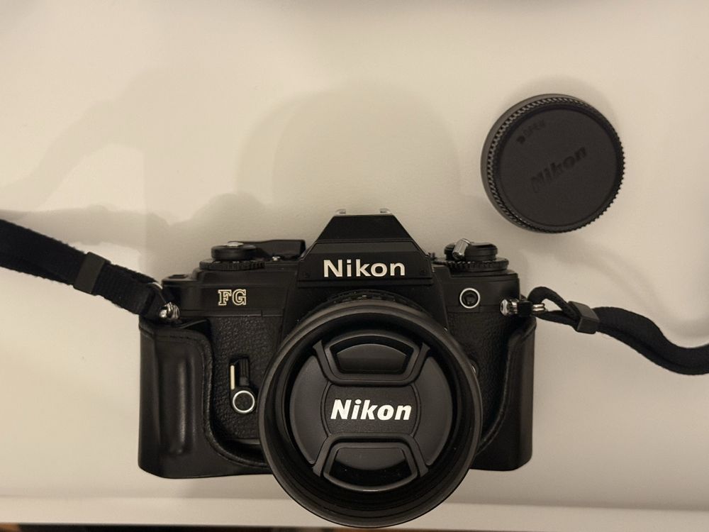 Nikon FG + 50mm f/1.8 Series E | Filmkamera Set Top Zustand (Gebraucht ...