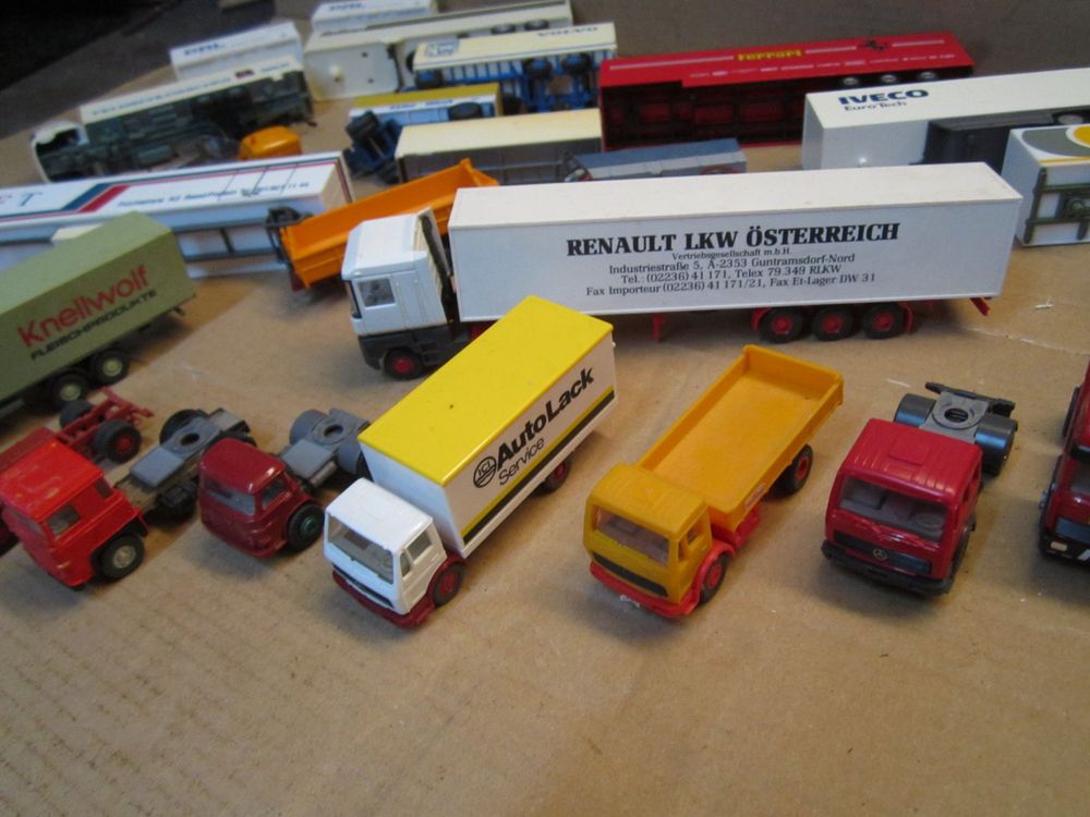 Modell-Autos Lastwagen Saurer Scania Auflieger | Kaufen auf Ricardo