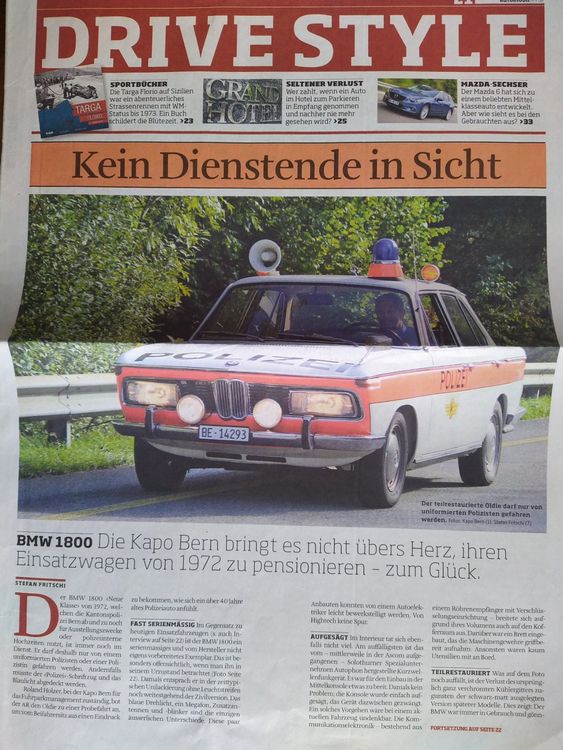 Drive Style BMW 1800 (Gebraucht) in Bern für CHF 1 – mit Lieferung auf ...