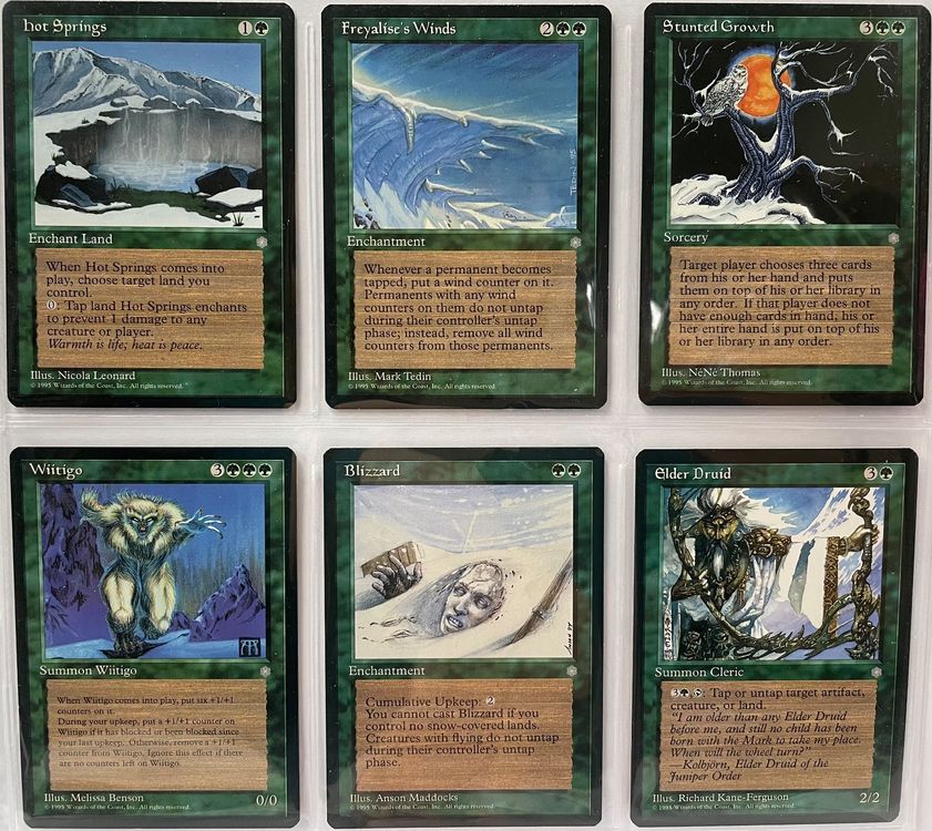 MTG Ice Age 1996 - 6 x Rare grün | Kaufen auf Ricardo