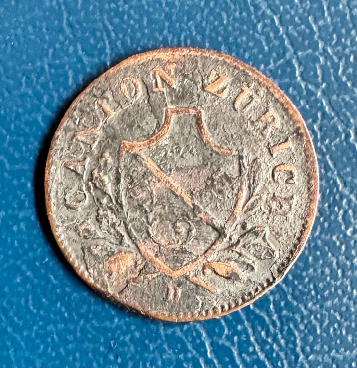 Kantonsmünze: Zürich 1 Rappen 1844 (Gebraucht) in Ebikon für CHF 25 – mit Lieferung auf Ricardo ...