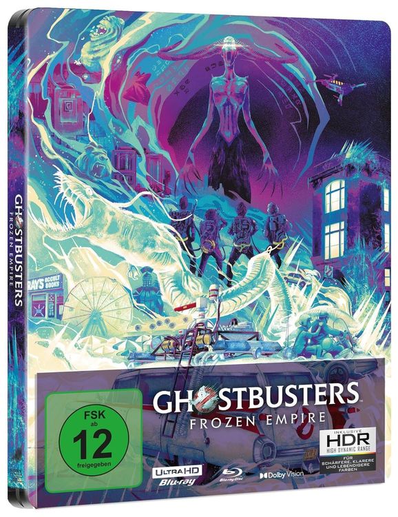 Blu - ray Ghostbusters: Frozen Empire Steelbook 4K + Blu-ray (Neu und ...