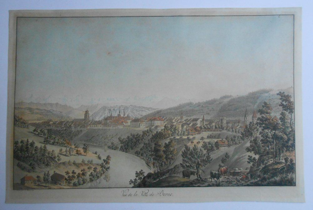 Bern. Prachtvolle Ansicht von J.S. Weibel. 1793. (Gebraucht) in Basel ...