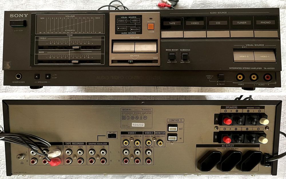 Sony Hi-Fi Audio Video Control Center TA-AX520 | Kaufen auf Ricardo