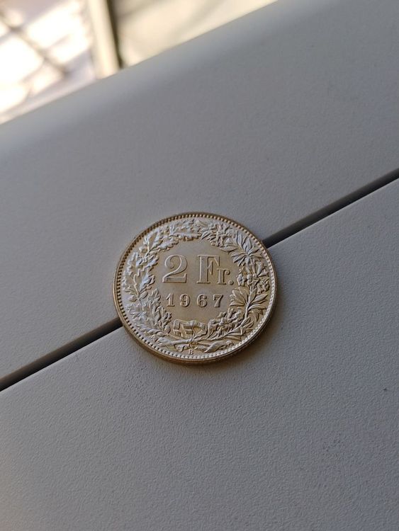 Schweiz 2 Franken 1967 unzirkuliert ++ !! (Gebraucht) in Muralto für CHF 1 – mit Lieferung auf ...