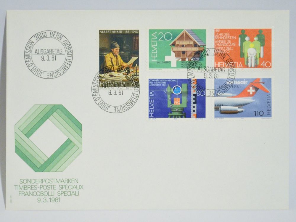 Sonderpostmarken (FDC, 1981) (Gebraucht) in Kreuzlingen für CHF 1.4 – mit Lieferung auf Ricardo ...