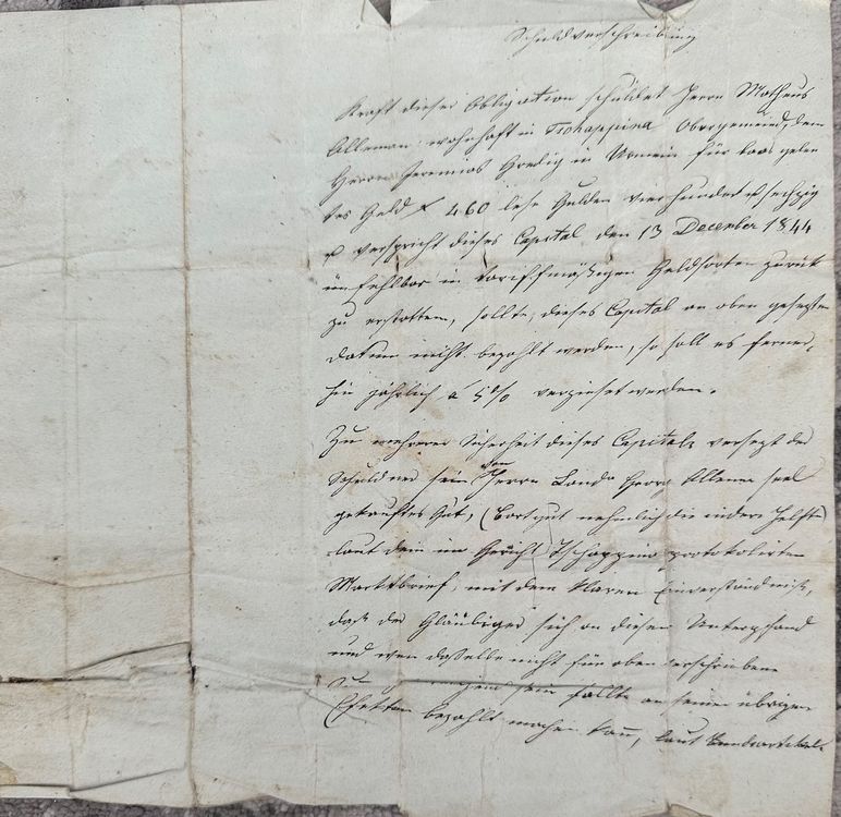 Antike Handgeschrie Brief mit Siegel aus 1844 (Gebraucht) in Root für ...