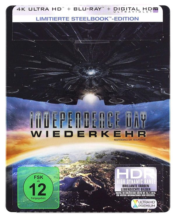 Blu-ray - INDEPENDENCE DAY 2 - 4K + Blu-ray -Steelbook (Neu und originalverpackt) in Dübendorf ...