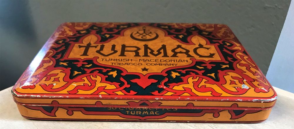 Alte TURMAC Blechdose vintage -50 Cigaretten schmales Modell | Acheter ...