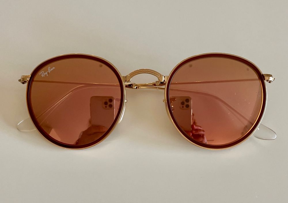 Ray-Ban ROUND Folding RB 3517 001/Z2 Unisex (Neu (gemäss Beschreibung ...