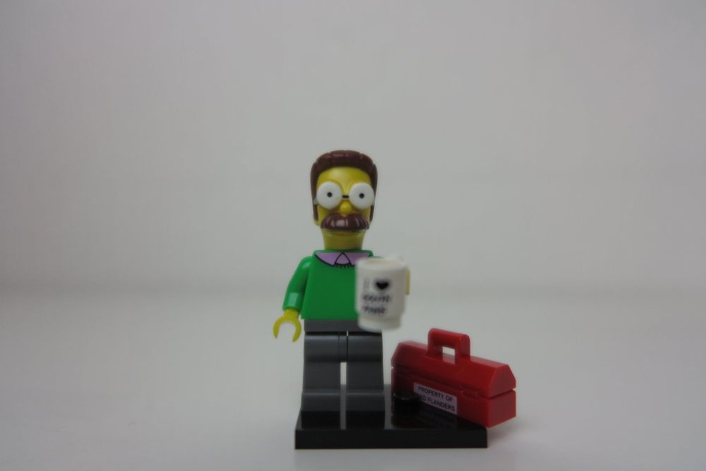 LEGO Minifigur Ned Flanders Simpsons CMF Serie 1 (Neu (gemäss ...