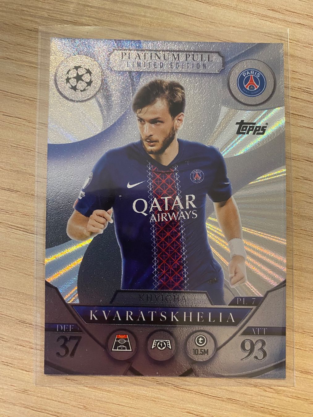 Topps Match Attax 25/26 Platinum Pull Kvaratskhelia Pl 7 (Neu (gemäss ...