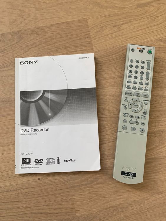 Sony DVD Recorder RDR-GX210 (Gebraucht) in für CHF 10 – mit Lieferung ...