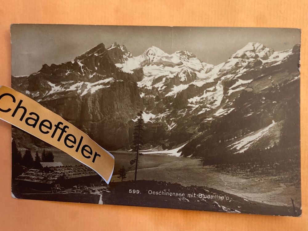 1920 599. Oeschinensee mit Blümlisalp | Kaufen auf Ricardo