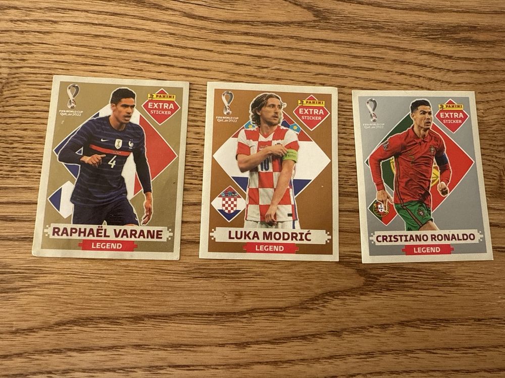 Panini WM 2022 Qatar Extra Sticker Legenden (Neu (gemäss Beschreibung ...