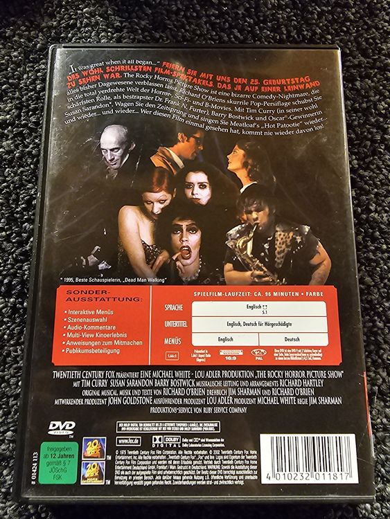 Kult-DVD: The Rocky Horror Picture Show (17222) (Gebraucht) in Ruswil ...