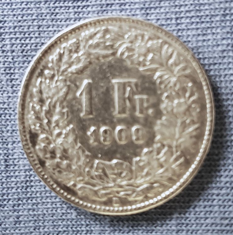 1 Franken 1909 uralte sehr rare Silbermünze ab nur 1 Fr !!! | Kaufen auf Ricardo