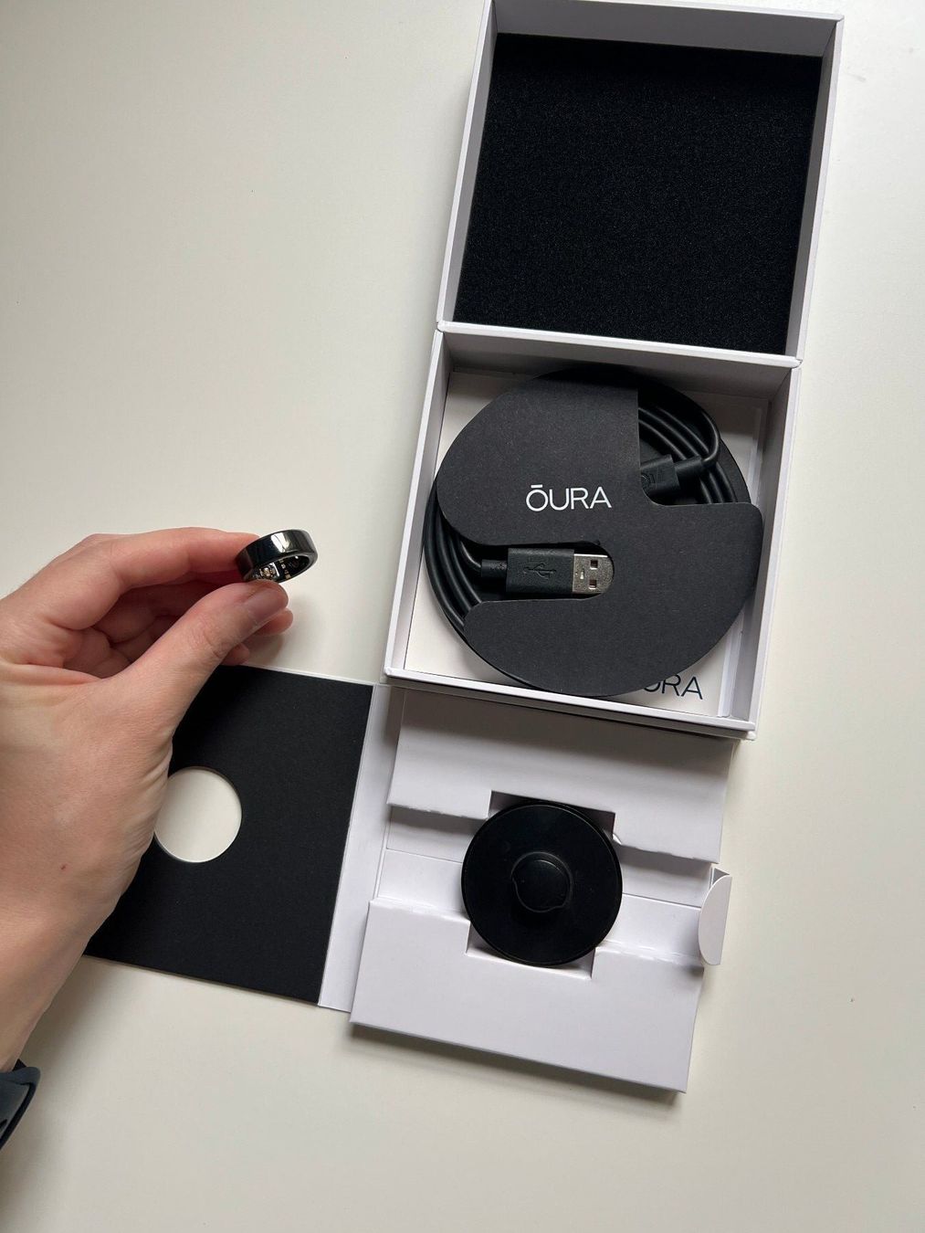 Oura Smart Ring Gen 3, Size US 7, Horizon Black (Gebraucht) in Zürich ...