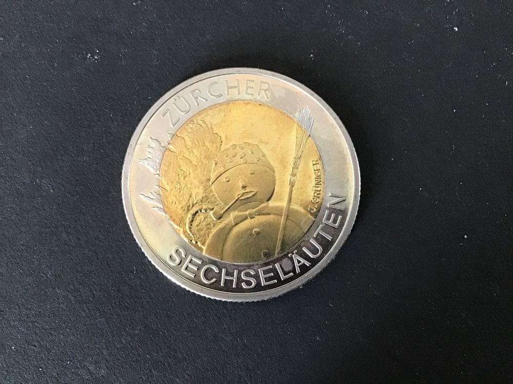 5 Franken Münze Zürcher Sechseleuten 2001 (Gebraucht) in Stetten AG für ...