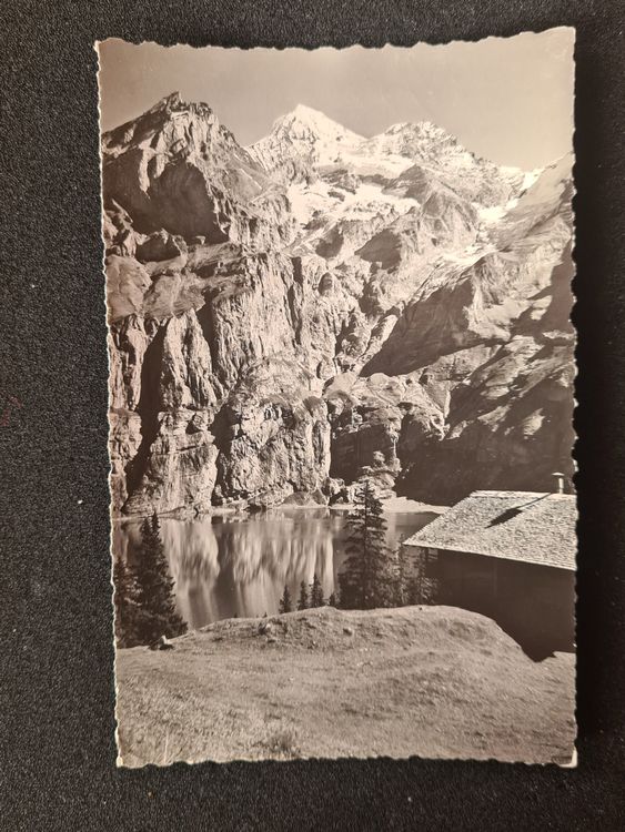 Alte Postkarte Hotel Oeschinensee mit Blümlisalp 1960 (Gebraucht) in Heimiswil für CHF 2 – mit ...