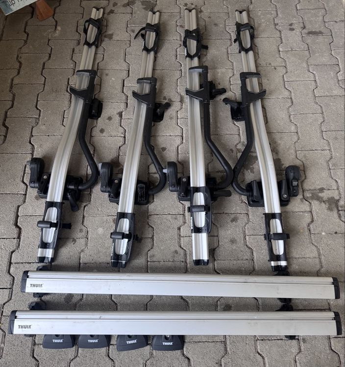 Thule Dachträger Rapid System 753 & 4 Stück ProRide 591 (Gebraucht) in ...