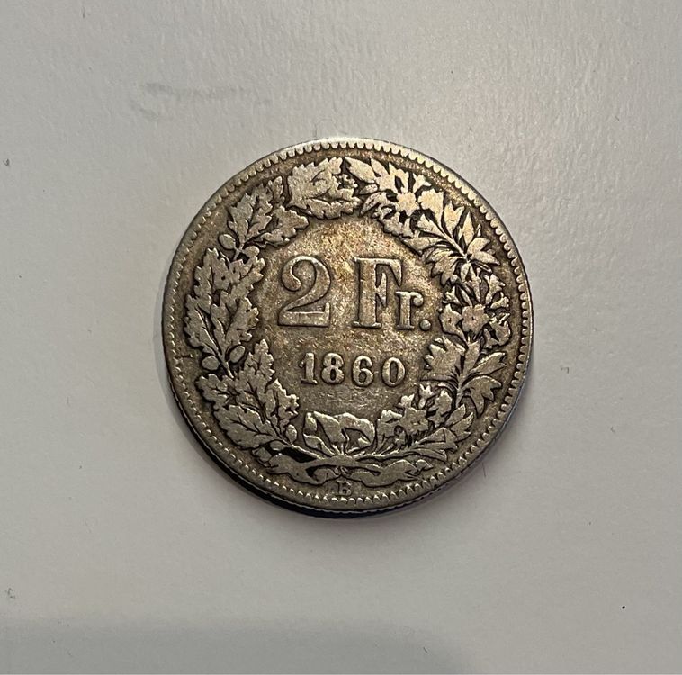 2 Franken 1860, sitzende Helvetia | Kaufen auf Ricardo