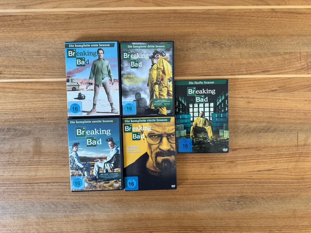 DVD-Konvolut: BREAKING BAD, Staffeln 1+2+3+4+5 (Gebraucht) in Tübach ...