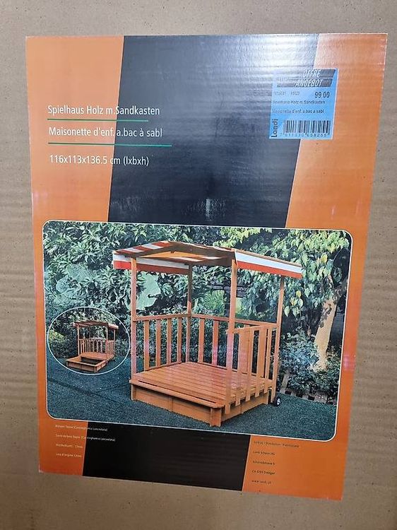 Sandkasten mit Sonnendach (Gebraucht) in Oetwil am See für CHF 45 – nur Abholung auf Ricardo kaufen