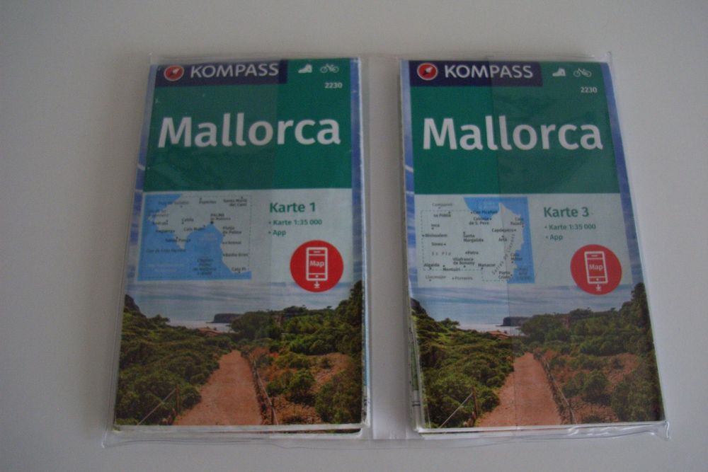 MALLORCA 4 KOMPASS Landkarten für Wanderer und Biker 1:35000 (D'occasion) à Zürich pour CHF 5.95 ...