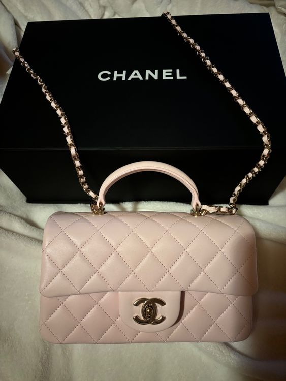 Chanel Rectangular Mini Top Handle 22P en Rose Clair | Kaufen auf Ricardo