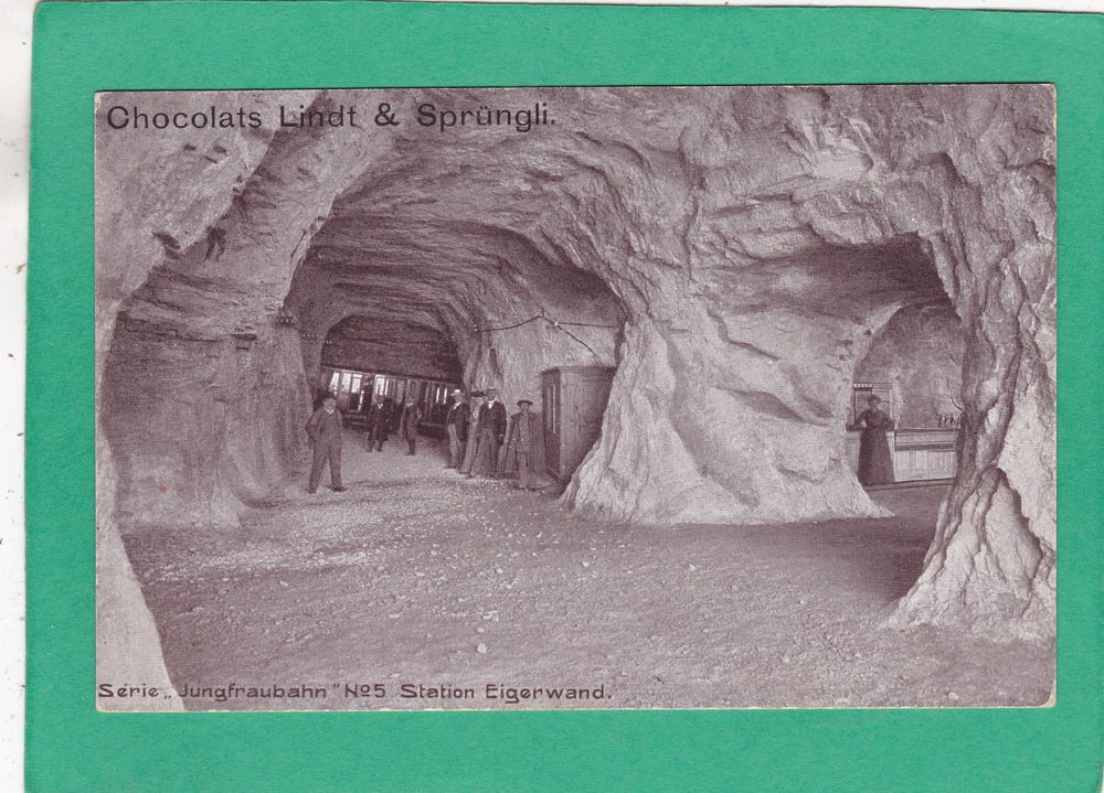 Jungfraubahn Station Eigerwand Werbekarte Lindt & Sprüngli (Gebraucht) in Herisau für CHF 1 ...