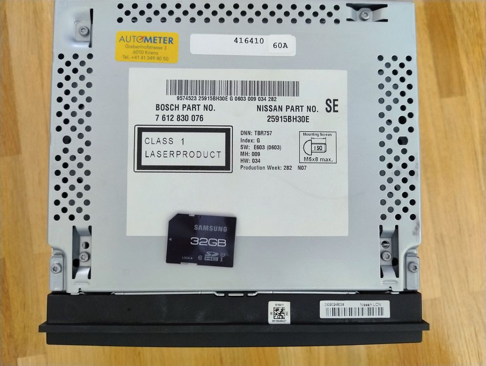 Navigation NISSAN QASHQAI 25915BH30E | 7612830076 Bosch (Defekt) in ...