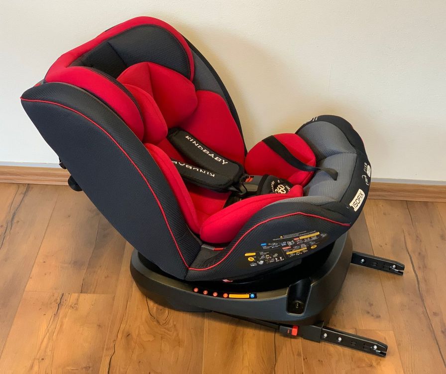 ISOFIX Autokindersitz 360° Drehfunktion 0-36kg in ROT NEU (Neu und ...