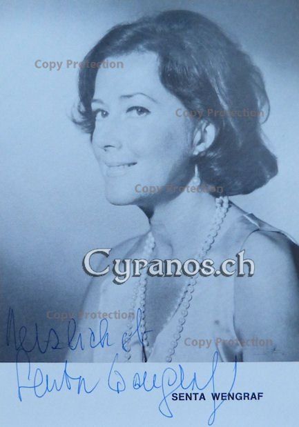 Senta Wengraf (1924-2020) Schauspielerin - sign. Foto (Gebraucht) in ...