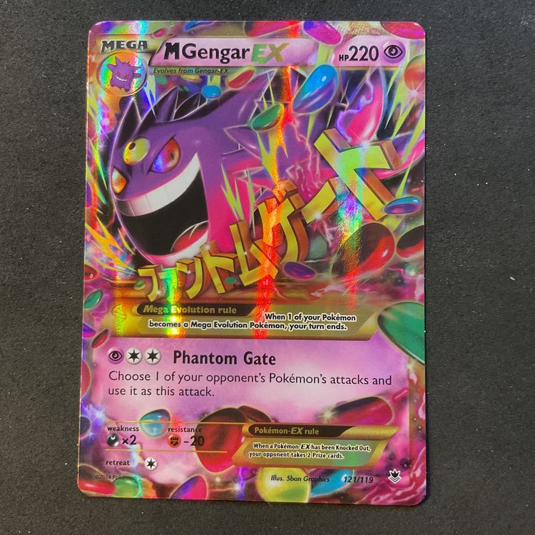 Pokémon Mega Gengar Ex Gold 121/119 Phantom Forces EN NM | Kaufen auf ...
