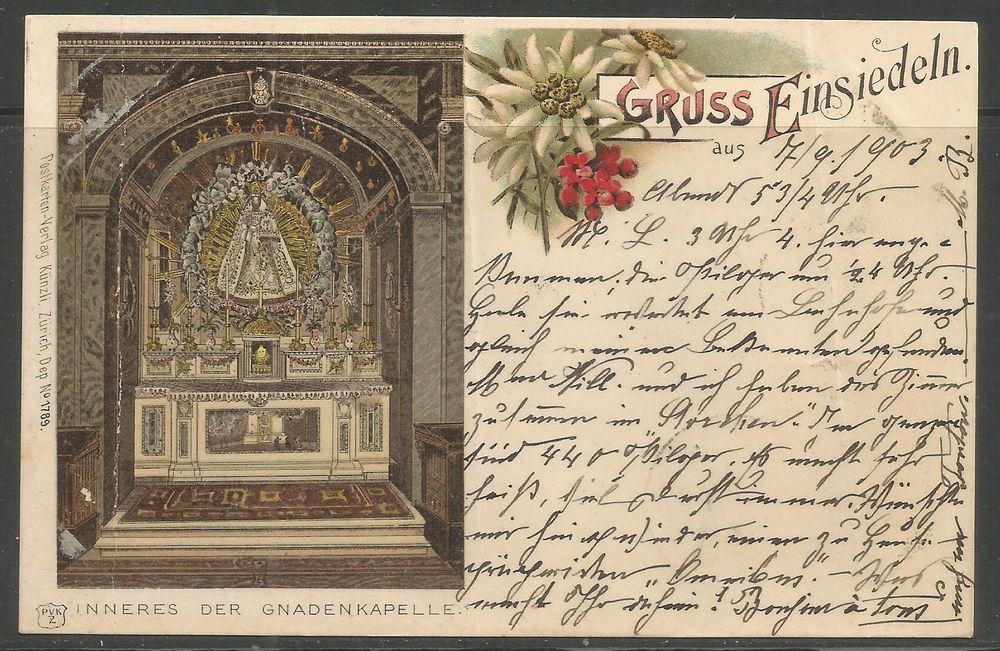 Carte P de 1903 ( Gruss aus Einsiedeln ) | Kaufen auf Ricardo