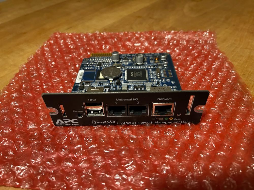 APC Network Management Card AP9631 (für APC Smart UPS) (Gebraucht) in Zuerich für CHF 125 – mit ...