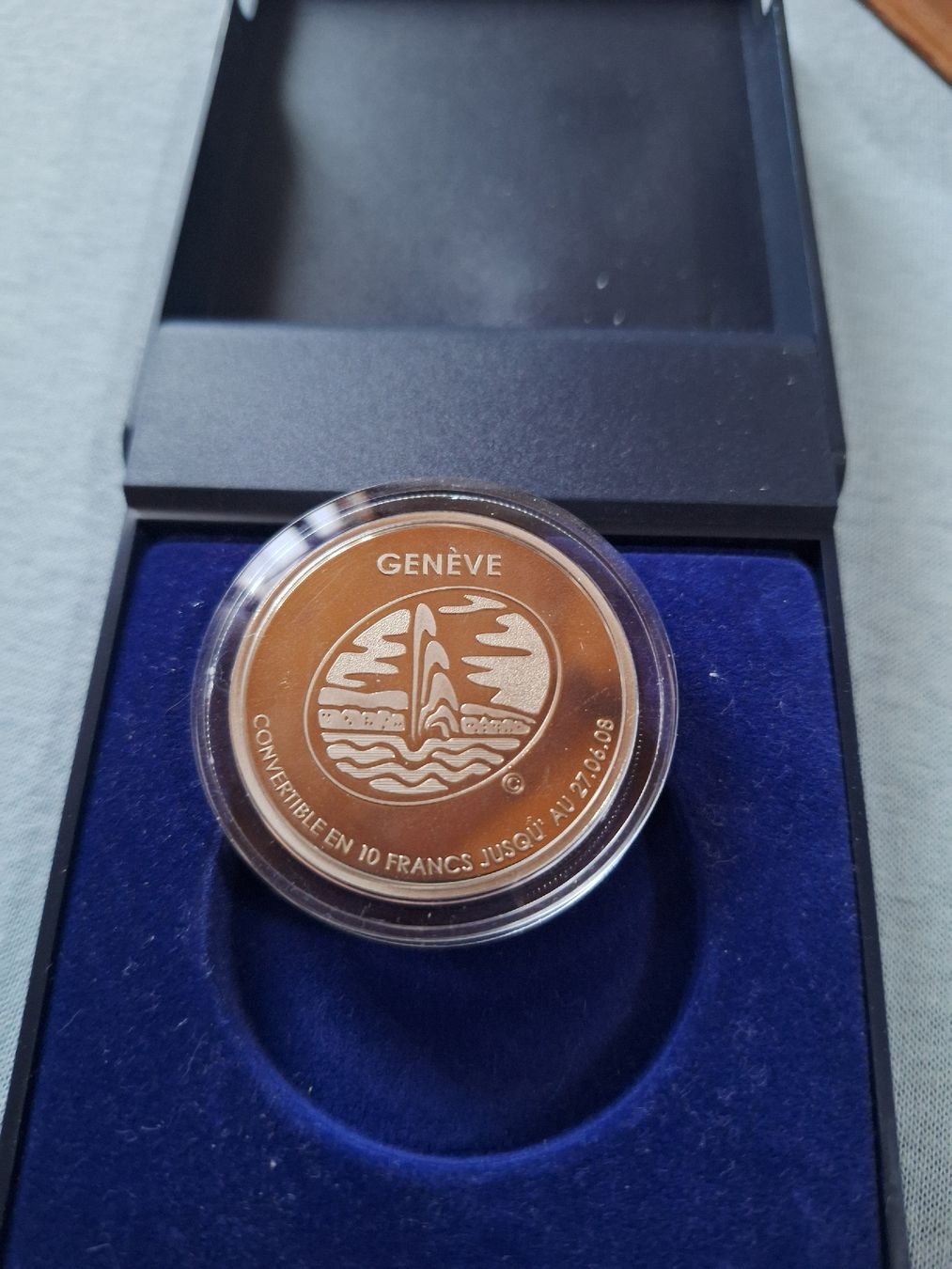 Stade de Genève UEFA EURO 2008 Médaille en Cuivre Belle pi (Neu (gemäss ...