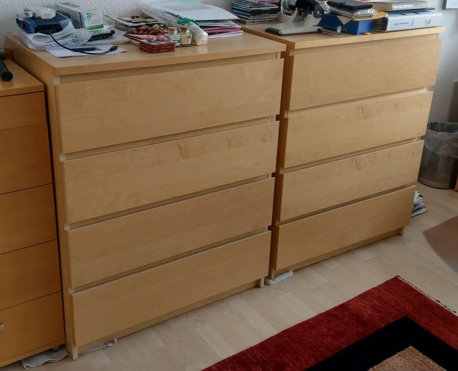 KOMMODE IKEA MALM Nr.2 BIRKE/BUCHE 4SCHUBLADEN | Kaufen auf Ricardo