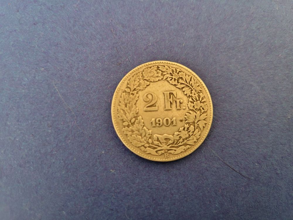 2 Franken 1901 sehr selten (Gebraucht) in Neuenkirch für CHF 61 – mit Lieferung auf Ricardo kaufen