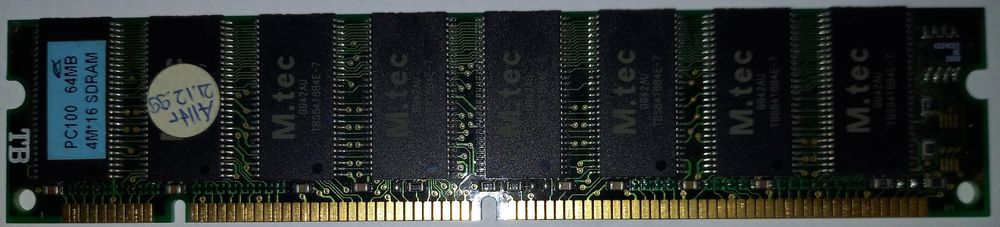 RAM TB PC100 64MB (Gebraucht) in für CHF 5 – mit Lieferung auf Ricardo ...