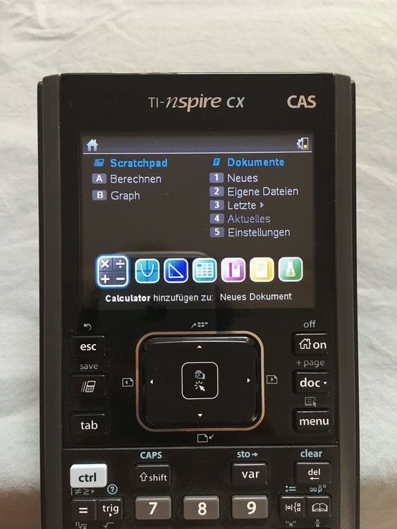 TI nspire CX CAS Taschenrechner (Gebraucht) in St. Gallen für CHF 19.9 ...