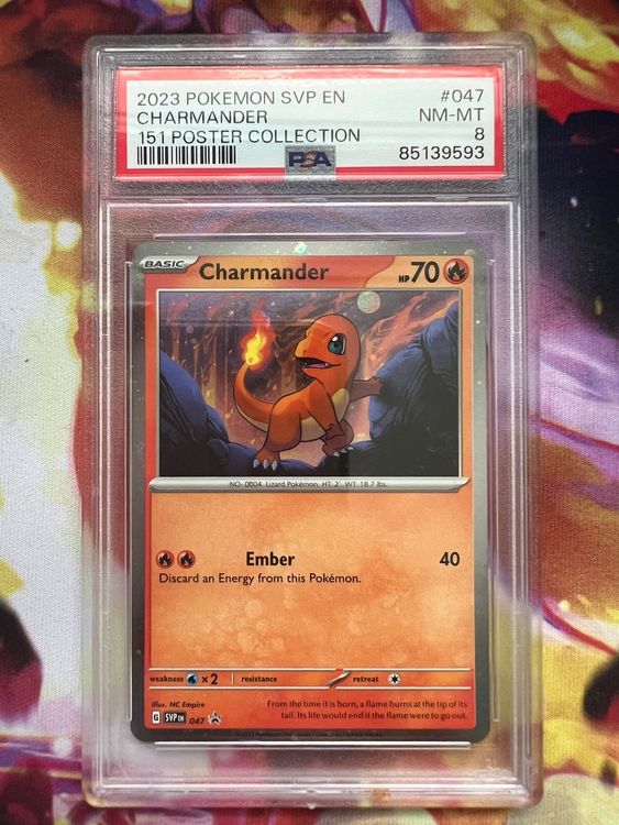 Pokemon 151 Charmander Poster Collection PSA8 EN | Kaufen auf Ricardo